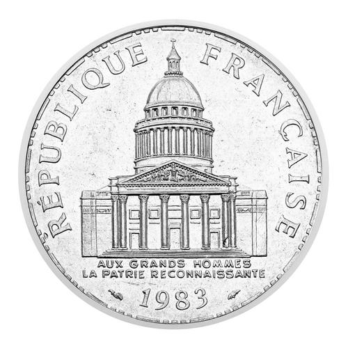 100 франка Пантеон (1982–2001) Франция сребърна монета - Florinus.bg