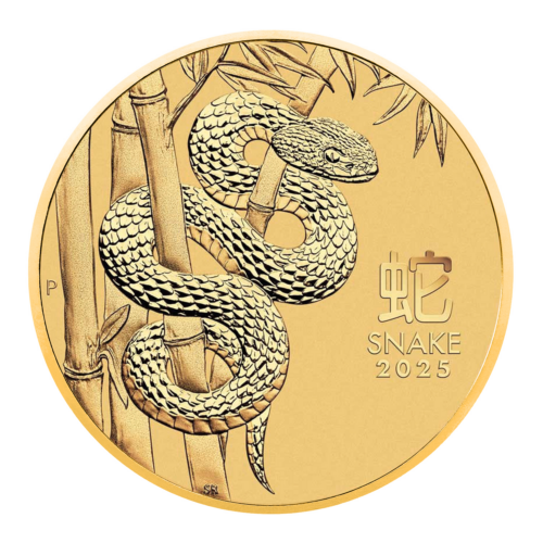 1/20 oz. Year of the Snake 2025 (Lunar III) Australian gold coin! - Florinus.bg