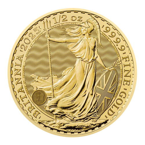 1/2 oz Британия 2025 Златна монета Карл III - FLORINUS