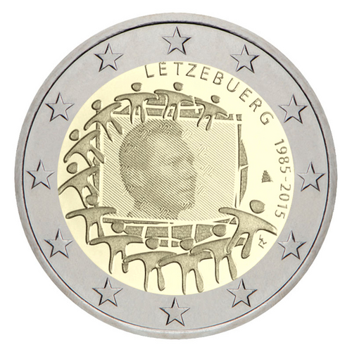2015 Luxembourg EU Flag 2 euro coin - FLORINUS