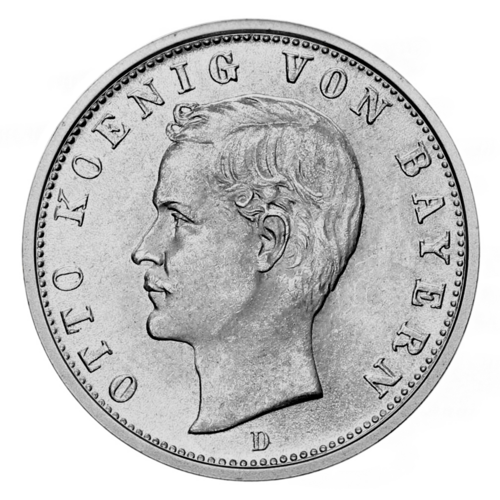 2 Marks Otto (1891-1913) German Empire Silver Coin - FLORINUS