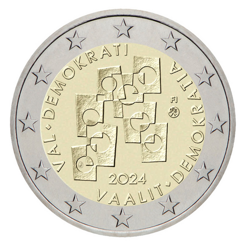 2024 Финландия Демокрация Монета от 2 евро! - Florinus.bg
