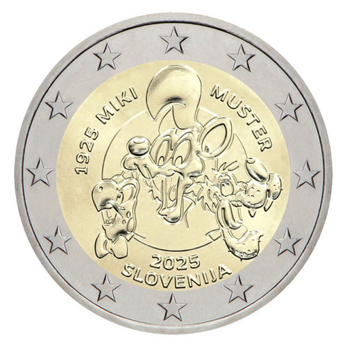 2025 Slovėnija Miki Muster 2 eurų moneta - FLORINUS
