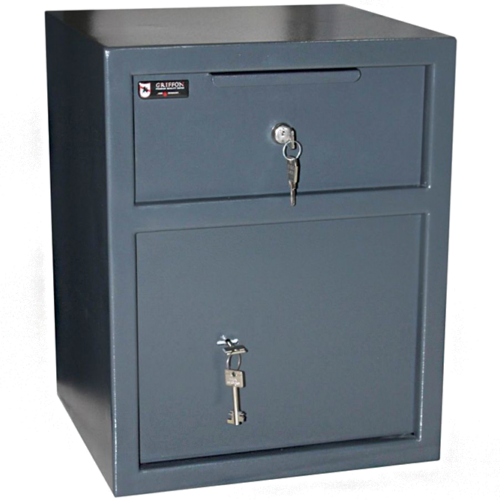 Deposit safe with two separate lockable compartments RD 48 K (28 kg ...