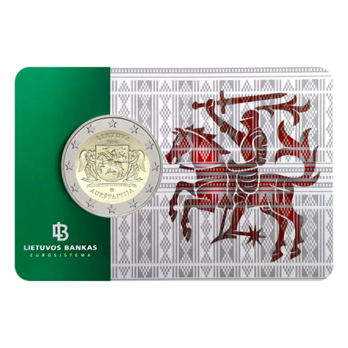 2020 Lithuania Aukstaitija 2 euro BU coin in coincard - Florinus.bg