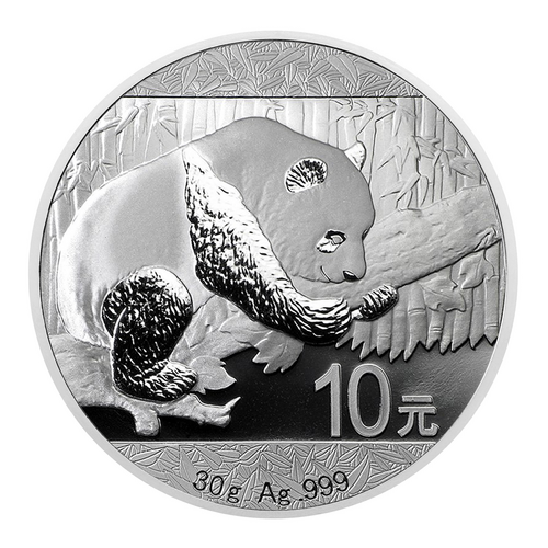 2016 Панда Китай 10 юана 30 г сребърна монета - Florinus.bg