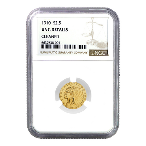 2.50 Dollars Indian 1914 UNC Details Gold Coin (Certified NGC)! - Florinus.bg