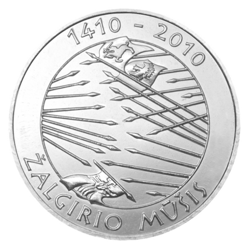 2010 Lithuania Battle of Grunwald 1 litas coin! - Florinus.bg