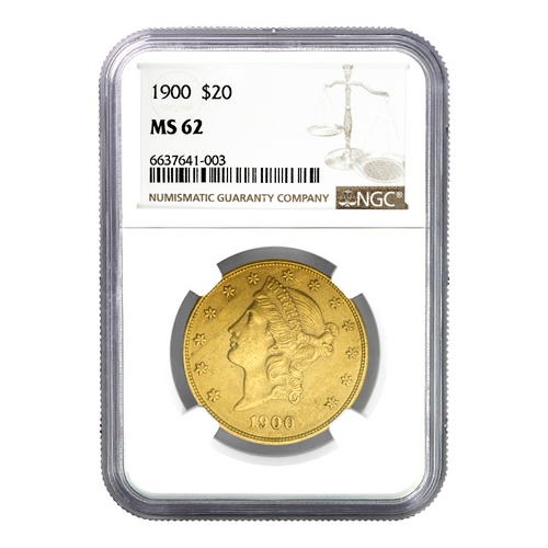 $20 Saint Gaudens/Double Eagle US Gold Coin MS 62 1900 (NGC Certified)! - Florinus.bg