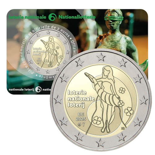 2025 Belgija Nacionalinė loterija 2 eurų moneta - Florinus.bg