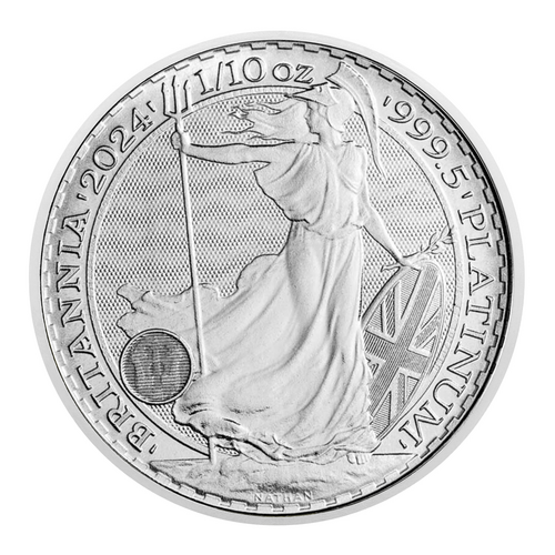 2024 Британия 1/10 унция платинена монета Чарлз III - Florinus.bg