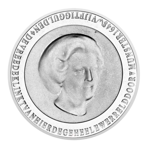 50 Guilders 1998 Treaty of Münster Netherlands Silver Coin! - Florinus.bg