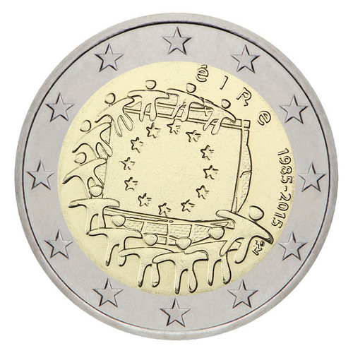 2015 Ireland European flag 2 euro coin - Florinus.bg
