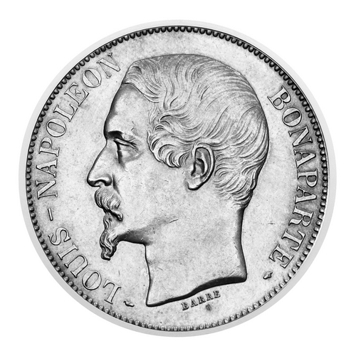 5 Francs (1848-1852) France Napoleon III silver coin - FLORINUS