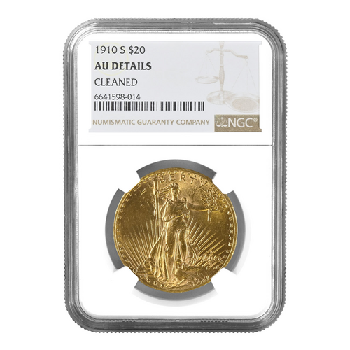 $20 Saint Gaudens/Double Eagle US Gold Coin AU DETAILS 1910 (NGC Certified)! - Florinus.bg
