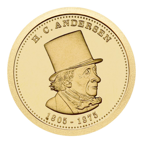 1/25 unces. Kristiana Andersena 2008. gada Samoa 10 talu zelta monēta! - Florinus.bg