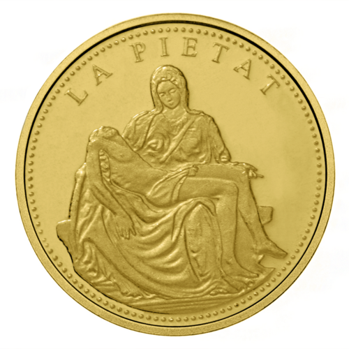 2008 Andora Pieta by Michelangelo 2 Diners gold coin! - Florinus.bg