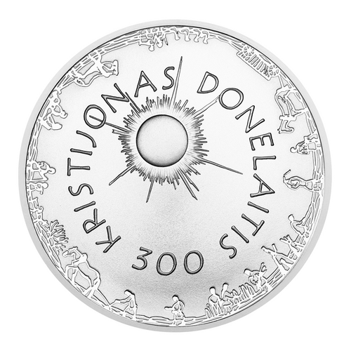 2014 Донелайтис Литва Сребърна монета от 50 литаса - FLORINUS