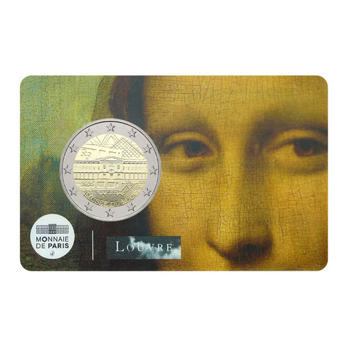 2025 France Louvre 2 Euro BU Coin - Florinus.bg