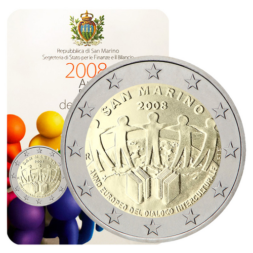 2008 San Marino European Year of Culture 2 euro coin! - Florinus.bg