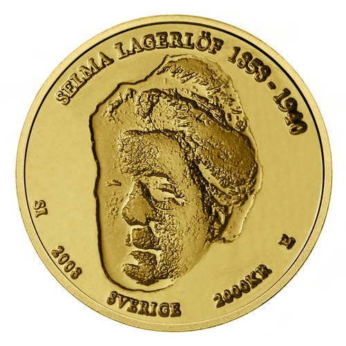 2008 Selma Lagerlöf Sweden Gold Coin - Florinus.bg