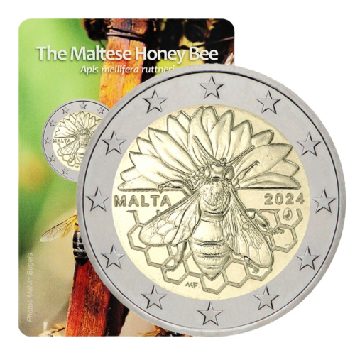 2024 Malta Bee 2 Euro Coin in BU Card - FLORINUS