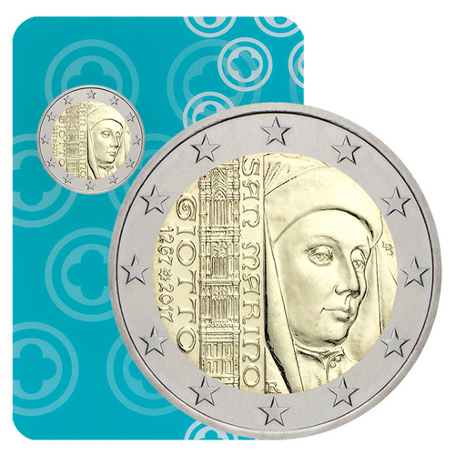 2017 San Marino Giotto 2 euro coin! - Florinus.bg
