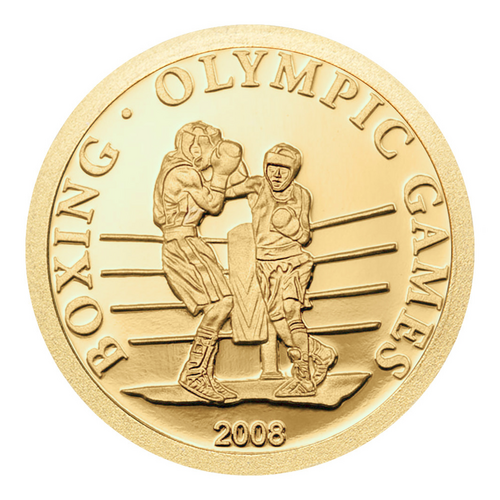 1000 Togrog Olympic Boxing 2008 Mongolia 1/25 oz gold coin - Florinus.bg