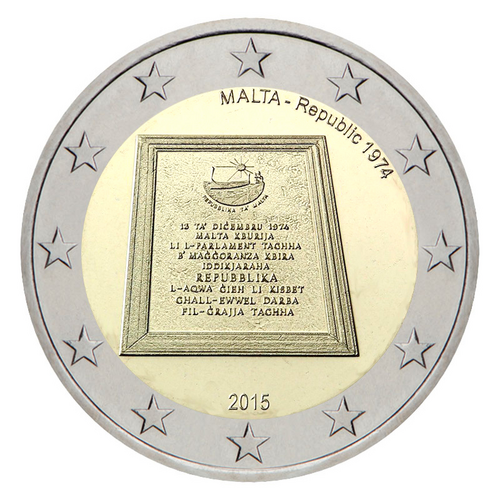 2015 Malta Republic 2 euro coin - Florinus.bg