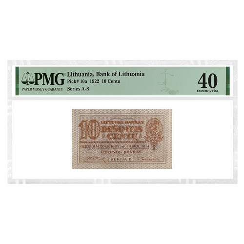 10 Litas banknote (brilliant state) - Florinus.lt - Florinus.bg