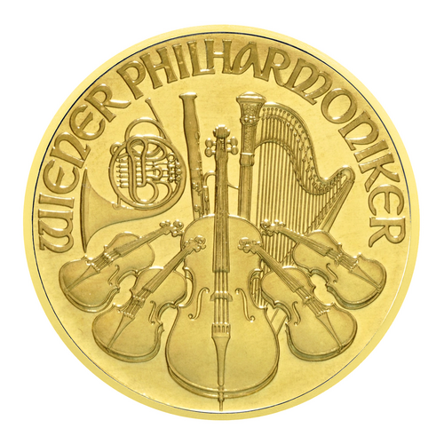 1 унция Австрийска Филхармония 1989 златна монета - Florinus.bg